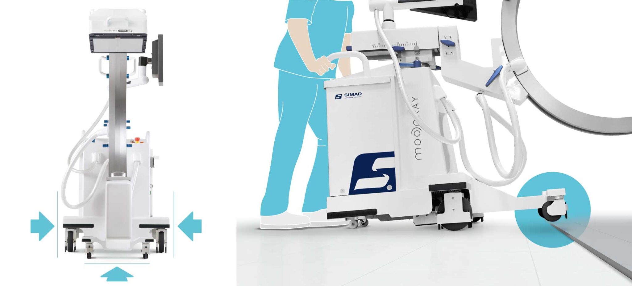 Moonray COMPACT high technology c-arm made in Italy - SIMAD